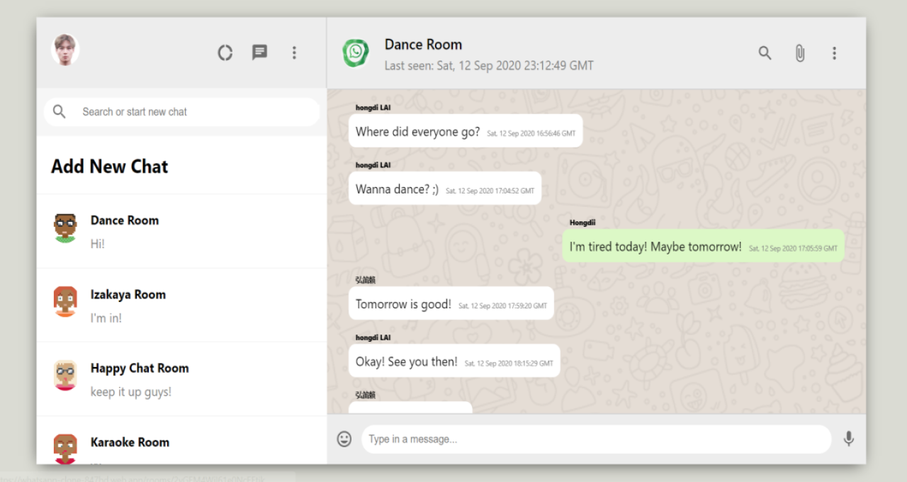 GitHub - Hongdi-LAI/Whatsapp-clone-mern-backend: Whatsapp Full-stack ... GitHub - Hongdi-LAI/Whatsapp-clone-mern-backend: Whatsapp Full-stack ...