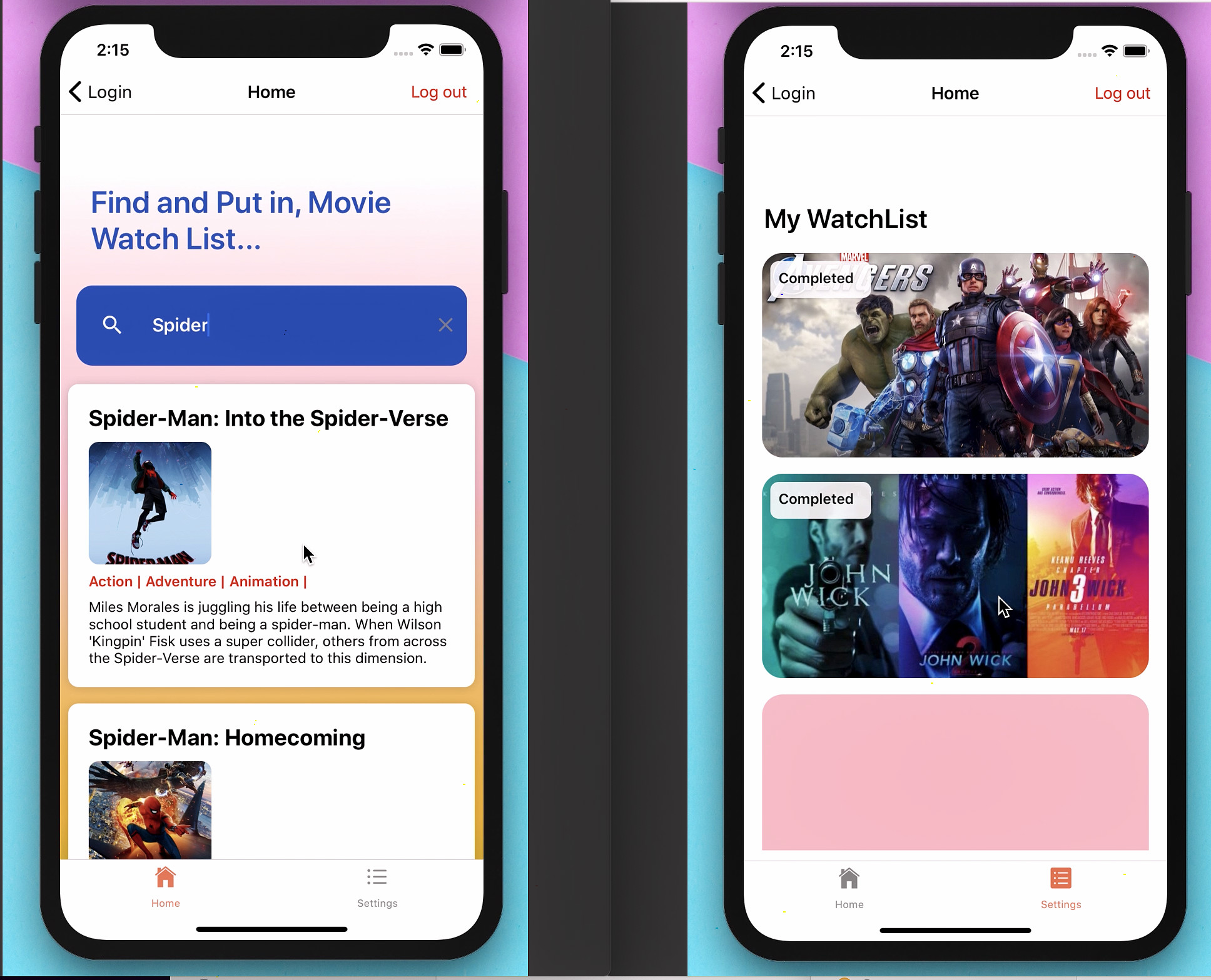 GitHub - jitunayak/MovieWatchList: React Native hybrid iOS/Android app ...