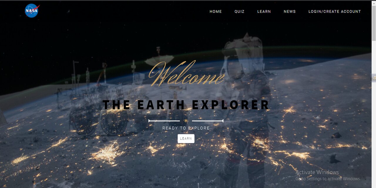 GitHub - rubayamim381/Space: Earth explorer is an interactive website ...