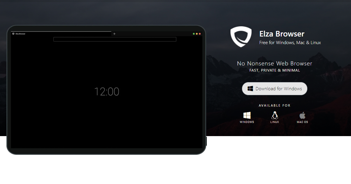 GitHub - elzabrowser/elza: Private, fast and minimal web browser based on electron with built-in ...