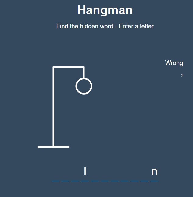 GitHub - Bettina-lab/hangman: Hangman-game after Vanilla Javascript Udemy Course