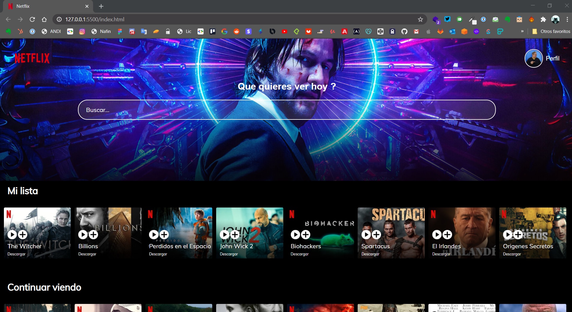 GitHub - Davermx/CloneNetflix: Practica HTML Y CSS