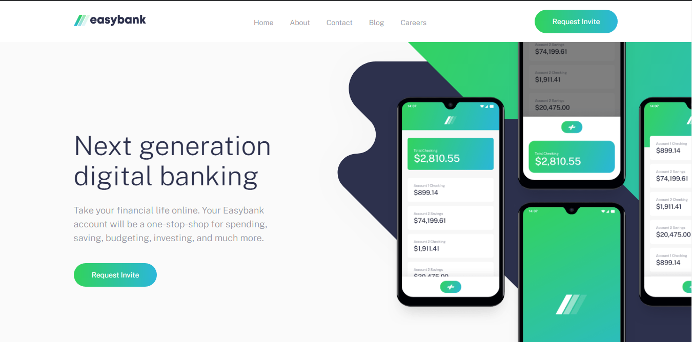 GitHub - M-elhamdaoui/Easybank-landing-page: challenge by frontendmentor