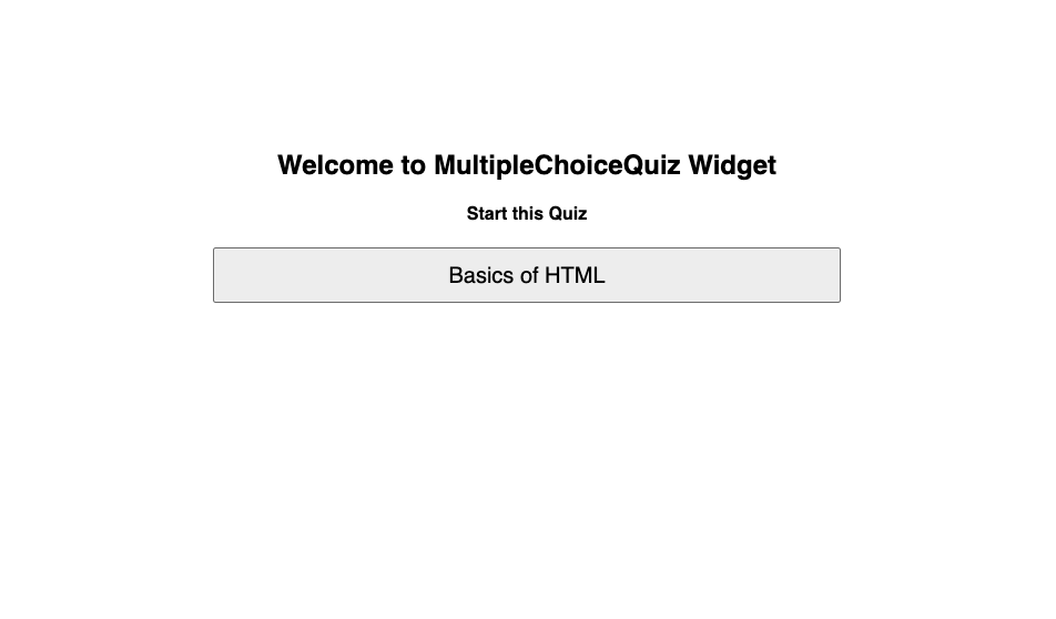 GitHub - coawazie/multiple-choice-quiz-widget: This is a widget for taking and scoring multiple ...