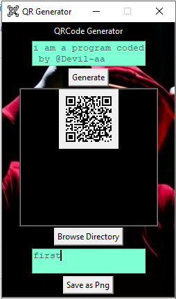 GitHub - Devil-aa/qr-gen: genertor to create qr for given text