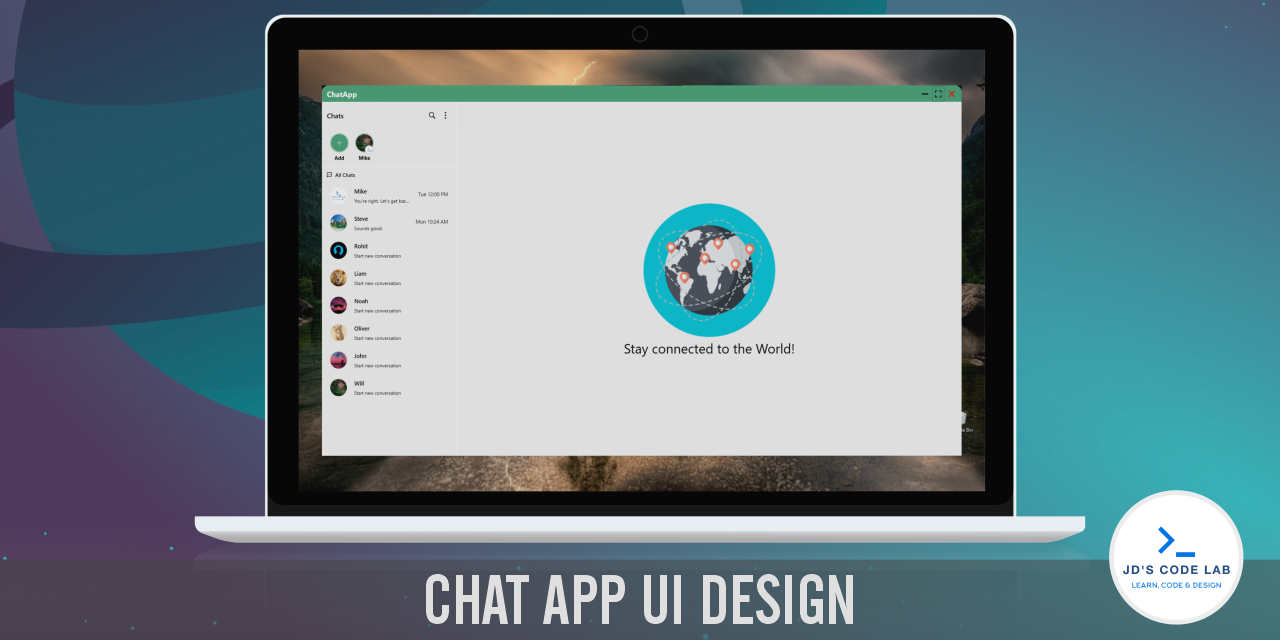 GitHub - jdscodelab/Chat-App: https://youtu.be/qCoB8mqNyzk