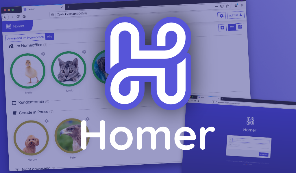 GitHub - maxstrauch/homer: Homer - The Homeoffice Manager. A simple ...