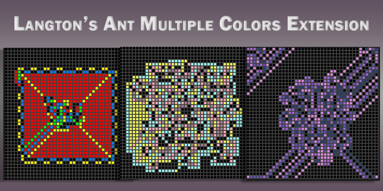 GitHub - OverStruck/Langtons_Ant_RELOADED_Cell_Automaton: Modified Langton's Ant Cell Automaton ...