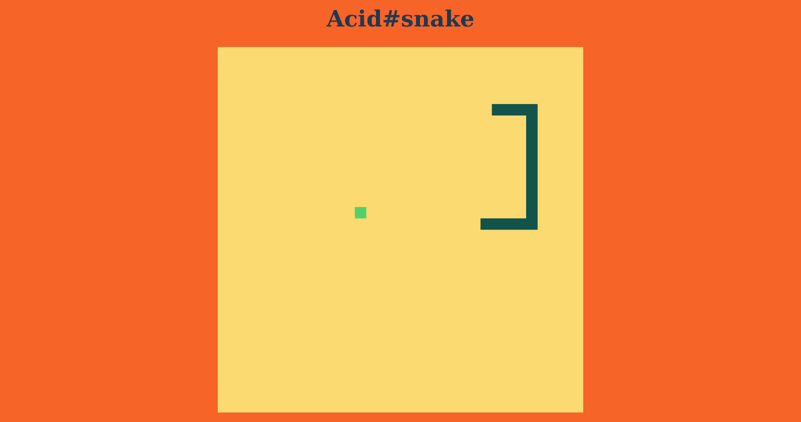 GitHub - Yokuny/Acid-snake: HTML snake game