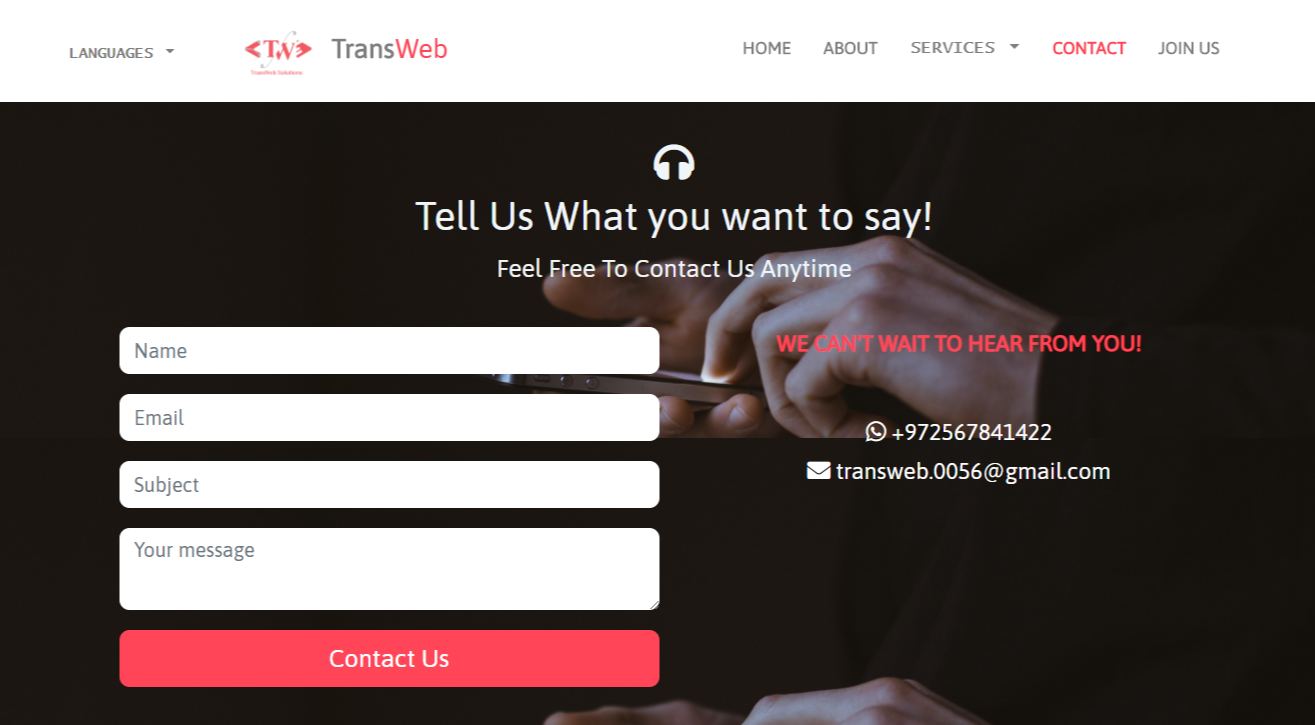 GitHub - jelanelfarra/TransWeb-Solutions: This Is My Portfolio In Web ...