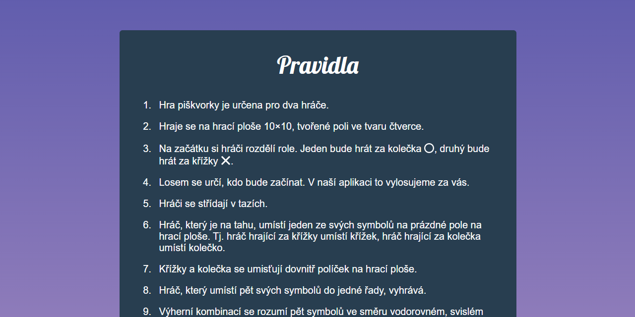 GitHub - Czechitas-podklady-WEB/Ukol-Piskvorky-1.5-bonus: Zadání pro ...
