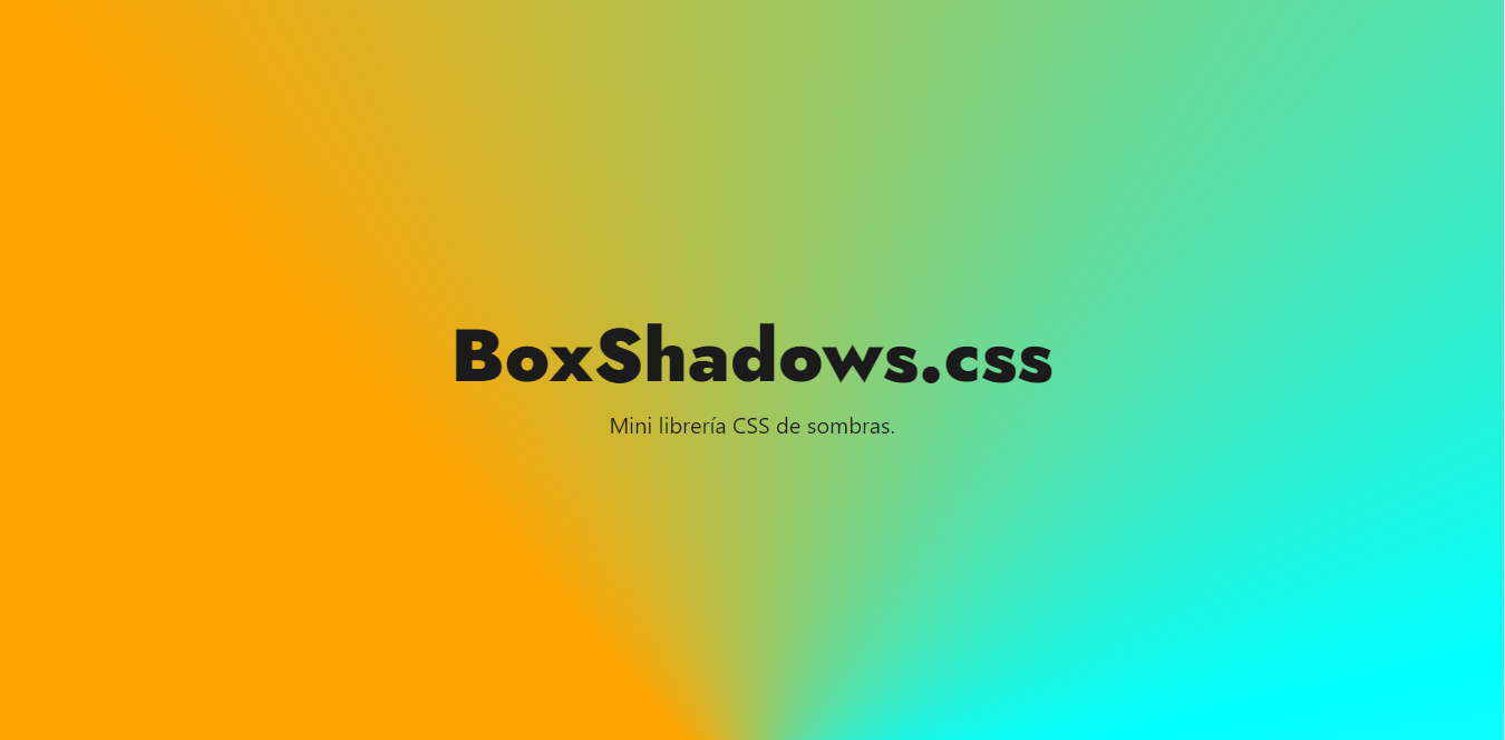 GitHub - Franqsanz/box-shadows.css: Mini librería de sombras.