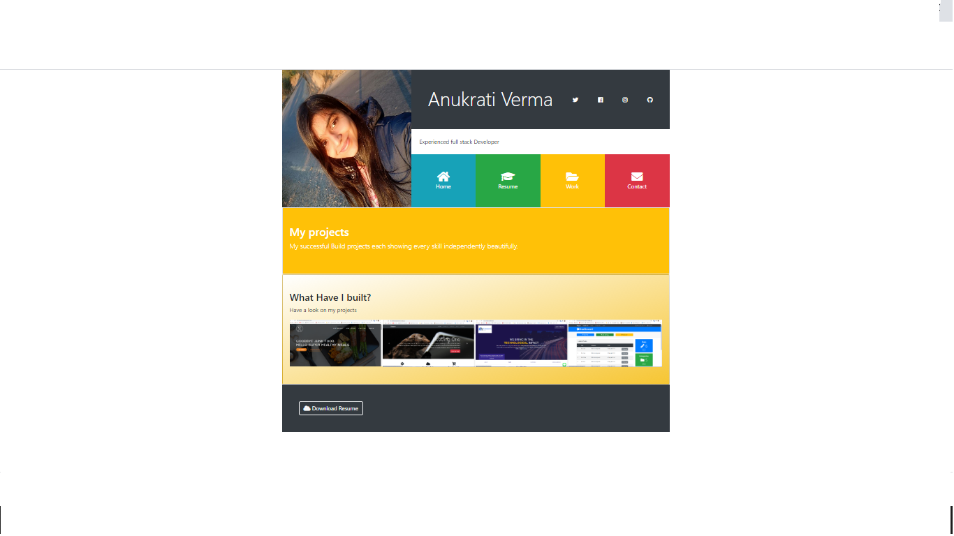 Github Anukrati11my Portfolio This Is A Responsive Layout Of Portfolio By Using The Pure 3047