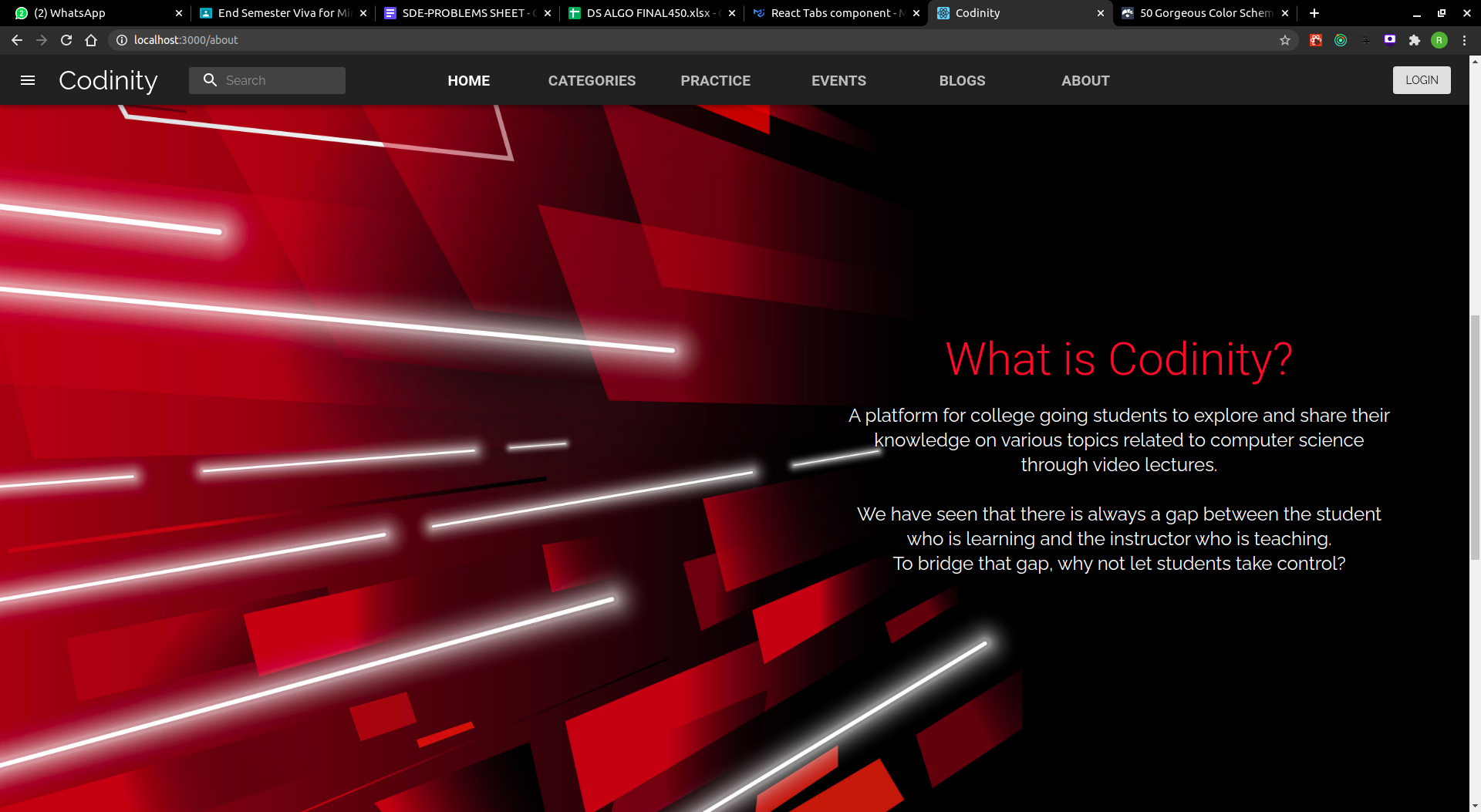 GitHub - ramjirathore/project-codinity: An educational video sharing platform bringing the Code ...