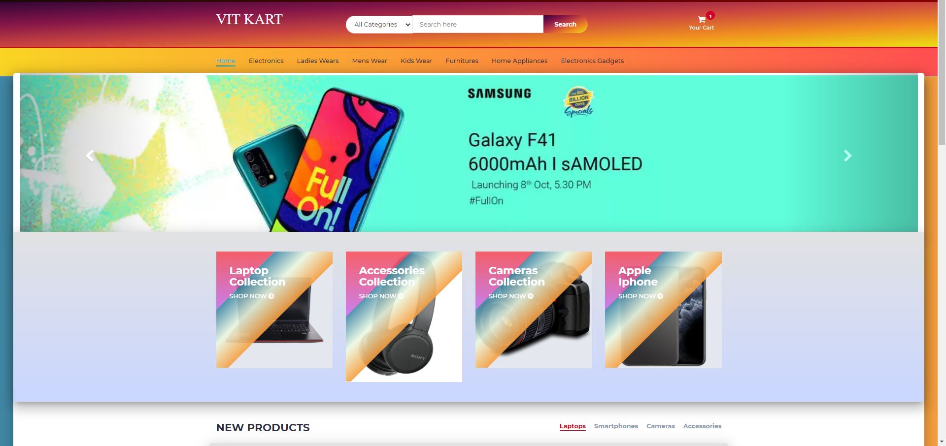 GitHub - ankitkhandelwal18/VIT-KART: online VIT Shopping