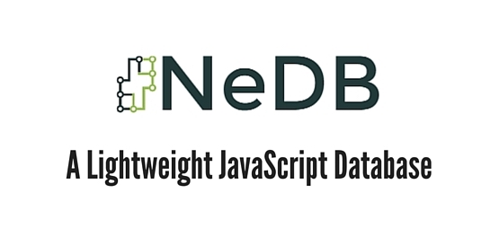 Github Arttwisnedb Nedb Lightweight Database Written Entirely In Javascript And That