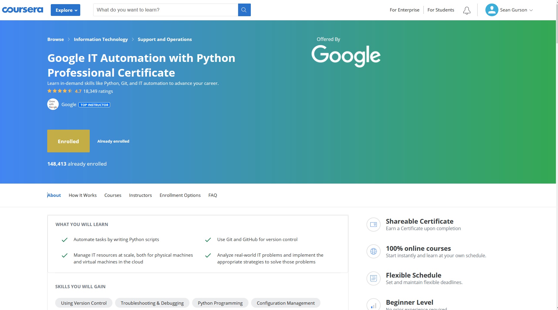Google Python Automation Certificate utf 8 C1M6L1 Putting It All 