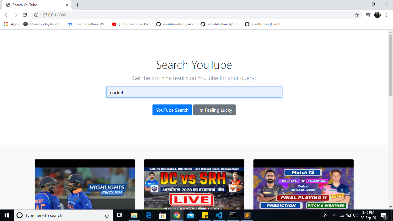 GitHub - Naziya-Parveen/Youtube-Search-Django: Youtube search result ...