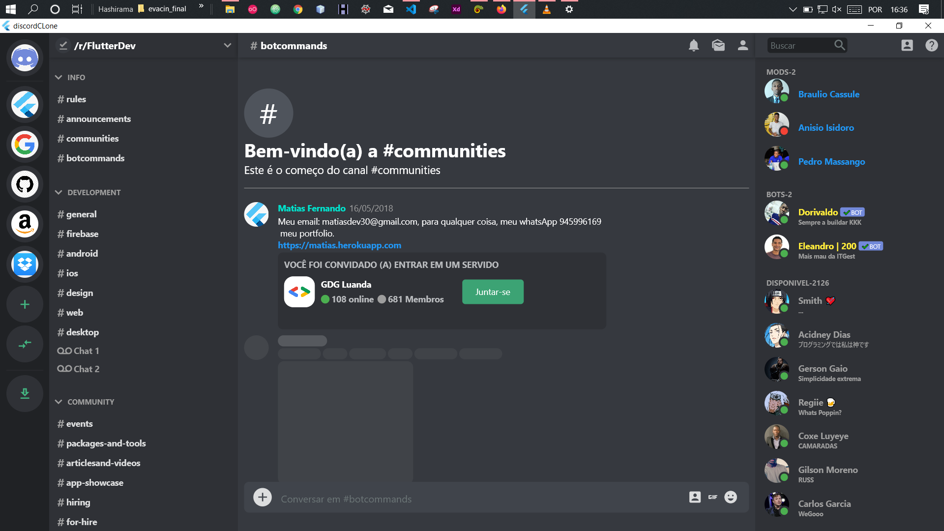 GitHub - matiasdev30/discordClone GitHub - matiasdev30/discordClone