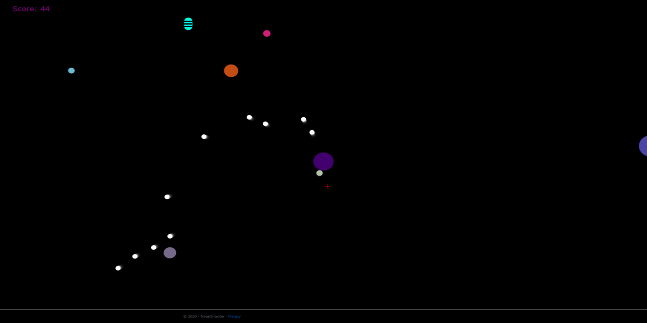 GitHub - Motionlessness/NeonShooter: Canvas based shooter with colour!