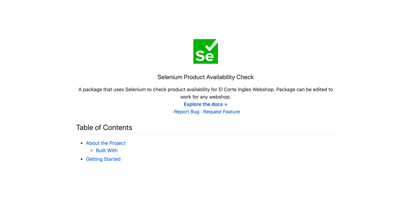 GitHub - Armandopdw/selenium-product-availability-check: A package that ...