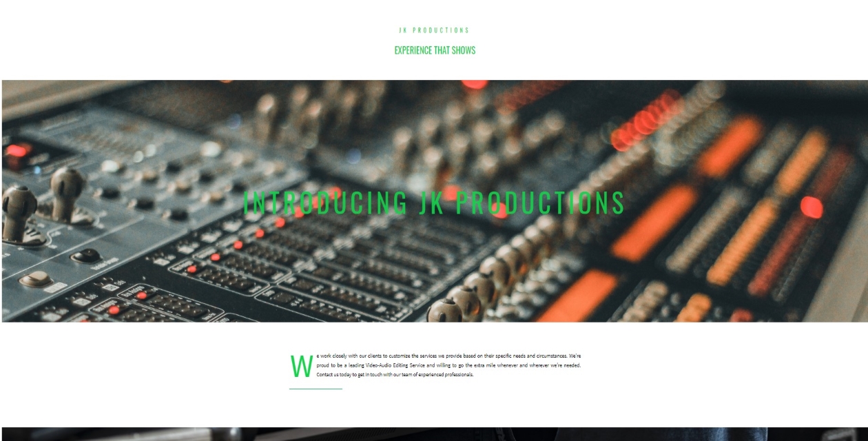 GitHub - Adalbert009/JK-PRODUCTIONS: Foto-video studio landing page.