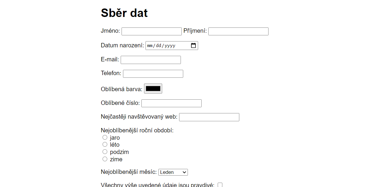 GitHub - Czechitas-podklady-WEB/Cviceni-Statisticky-urad: Cvičení na HTML formuláře
