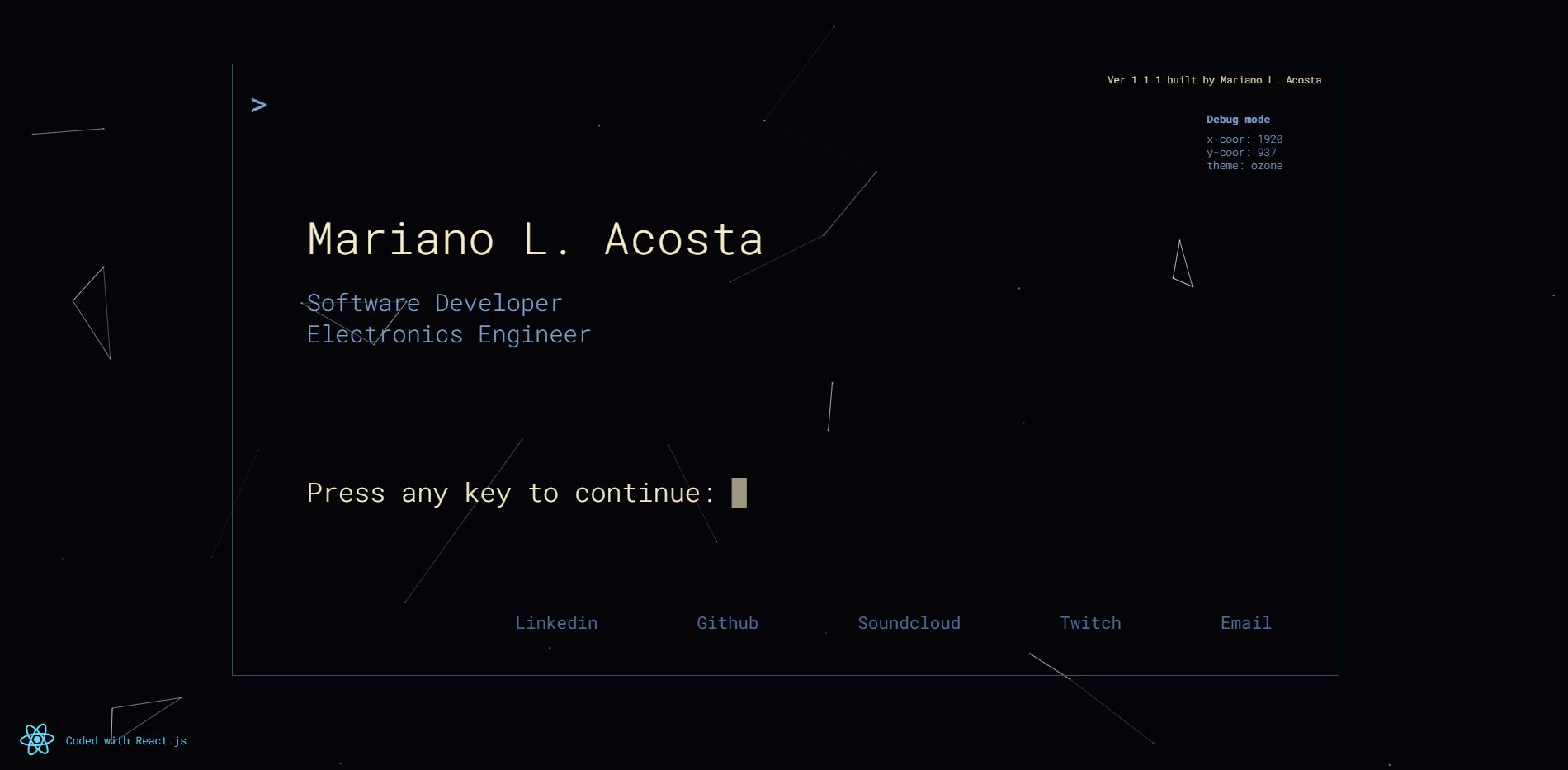 GitHub - mlacosta/personal-site: Third Iteration of my web portfolio ...