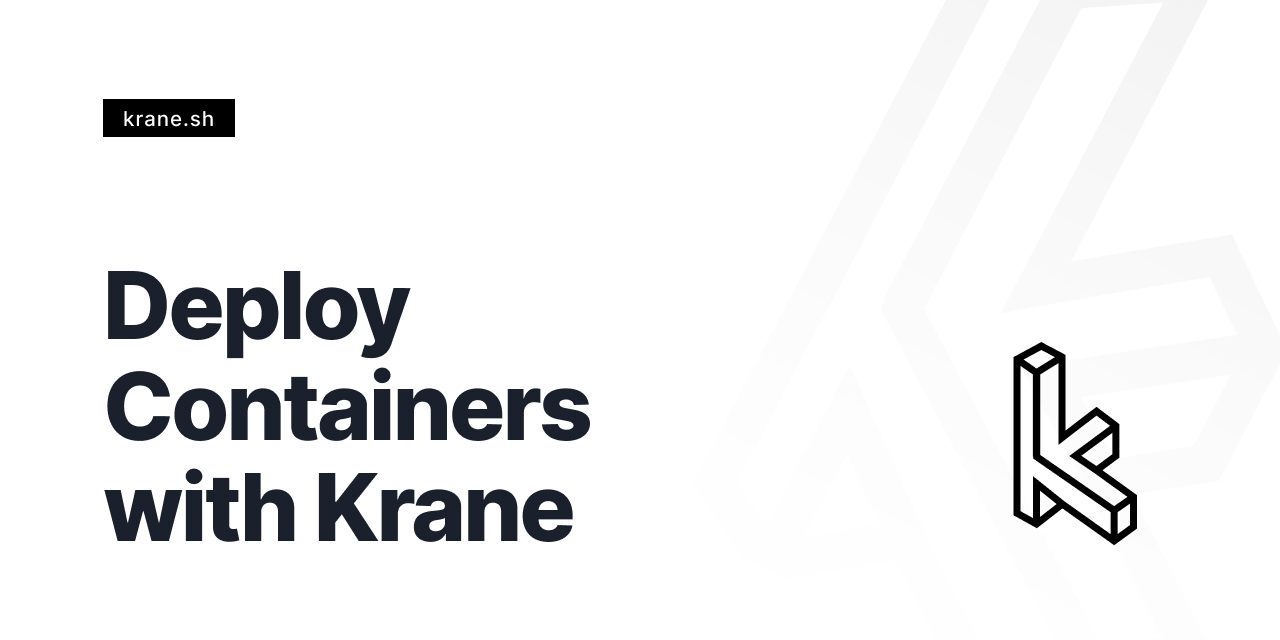 GitHub - krane/cli: Command-line tool for interacting with Krane