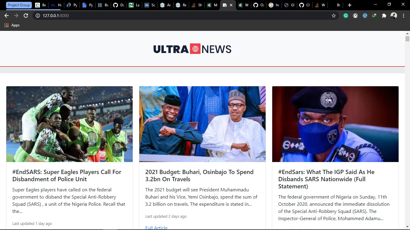 GitHub - emmanuelrichard01/ULTRA-NEWS: Final Year Project for CSE Course at Afrihub ICT ...