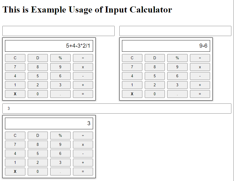 Github Alhasandevinput Calculator Simple Custom Html Element For Input Calculator Type