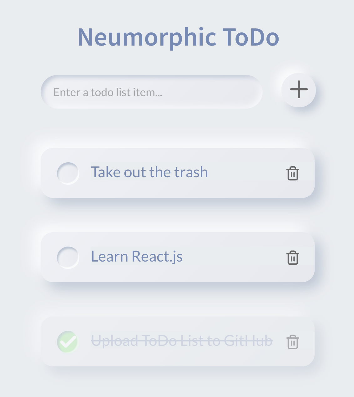 GitHub - brandoncamerer/Neumorphism-ToDo