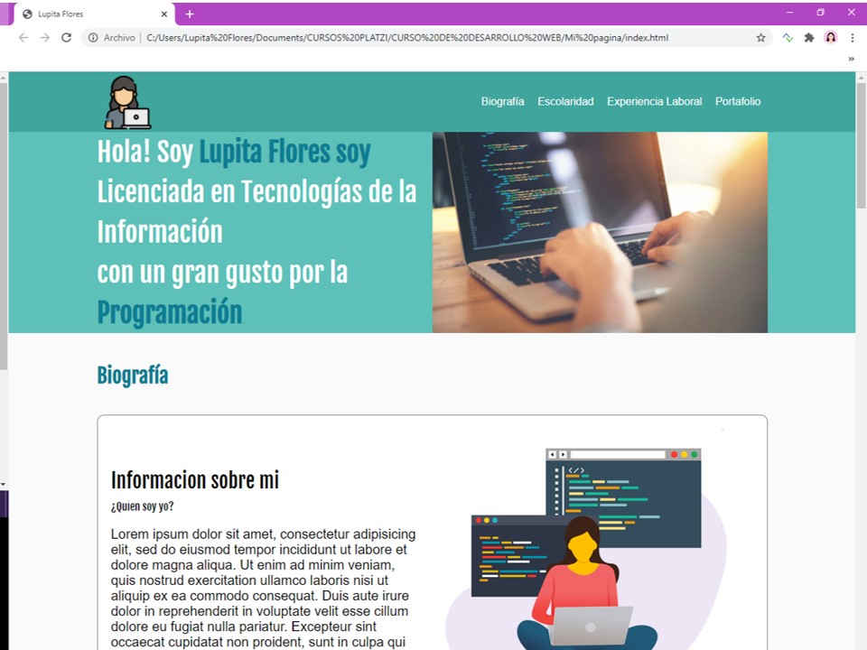 GitHub - lupitalflores/mi-pagina: proyecto del curso de desarrollo web