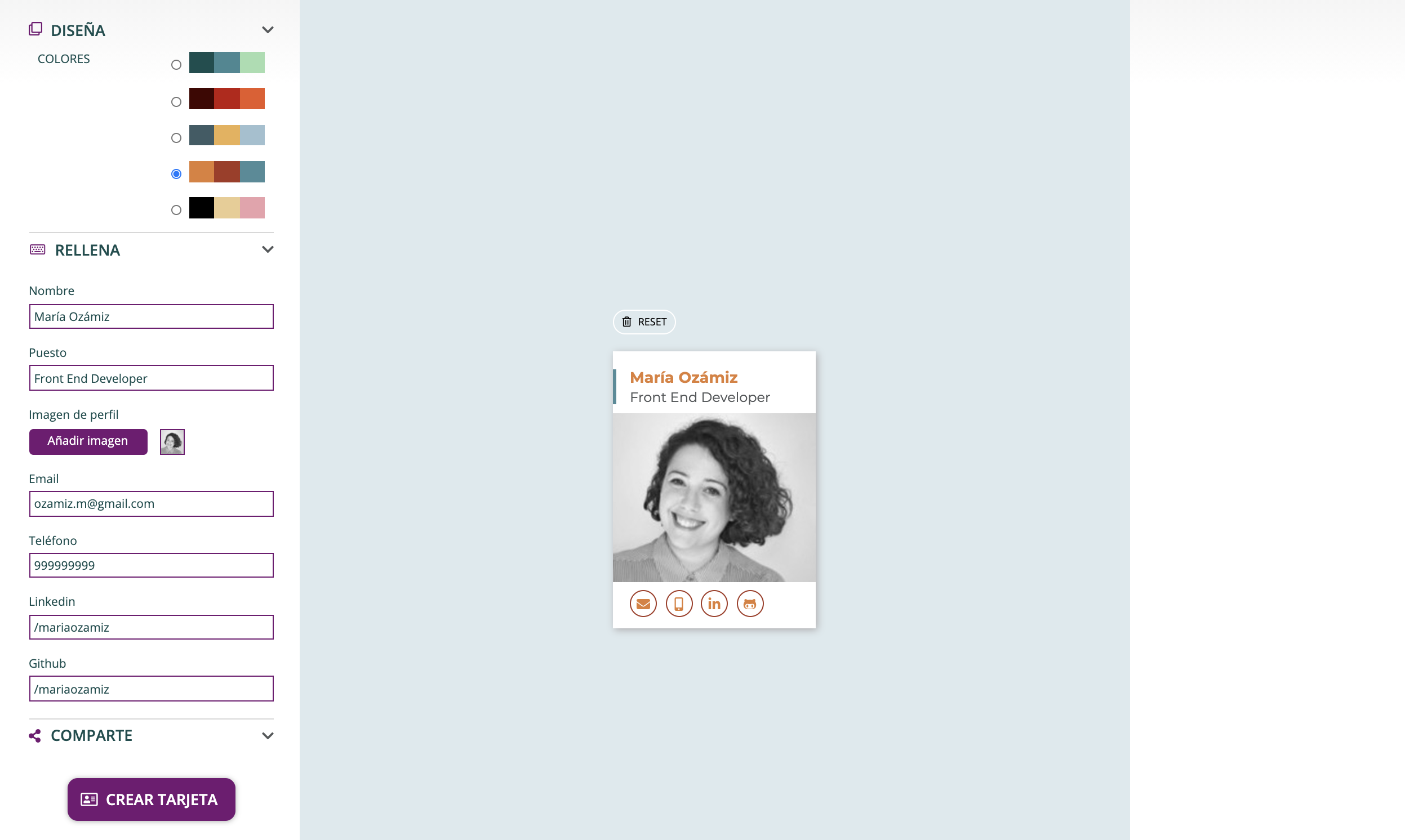 GitHub - mariaozamiz/awesome-profile-cards: 👩🏼‍💼📲 A business card ...