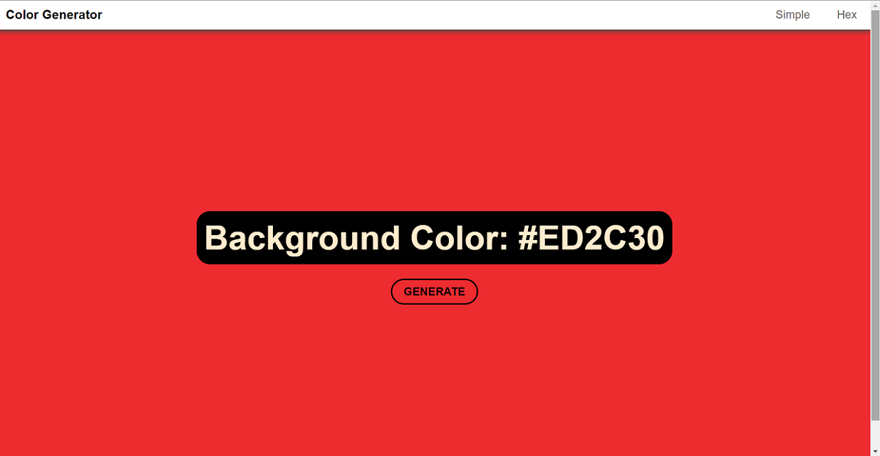 GitHub - dereksym/Color-Generator: A simple javascript color generator project.