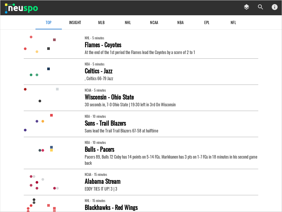 GitHub - neuml/neuspo: 🏈 Fact-driven, real-time sports event and news site