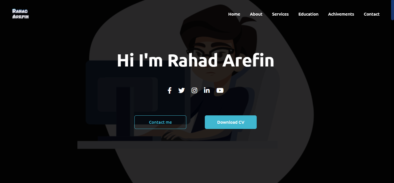 GitHub - rahad-arefin/personal-portfolio-website: The main goal of this website is to makes it ...