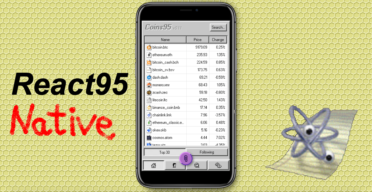 GitHub - react95-io/React95-Native: 🌈🕹 Windows 95 style UI component library for React Native