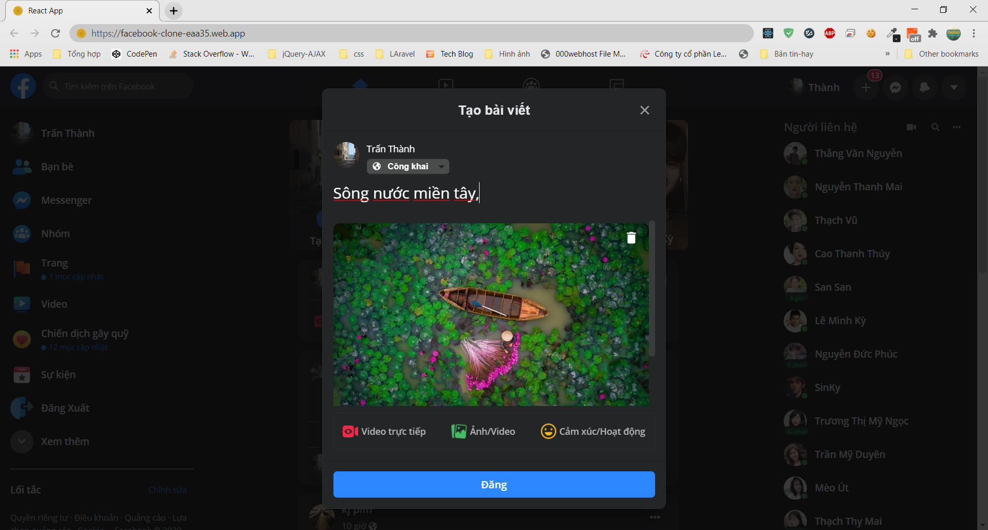 GitHub - thangvannguyen/clone-facebook: clone facebook with ReactJs