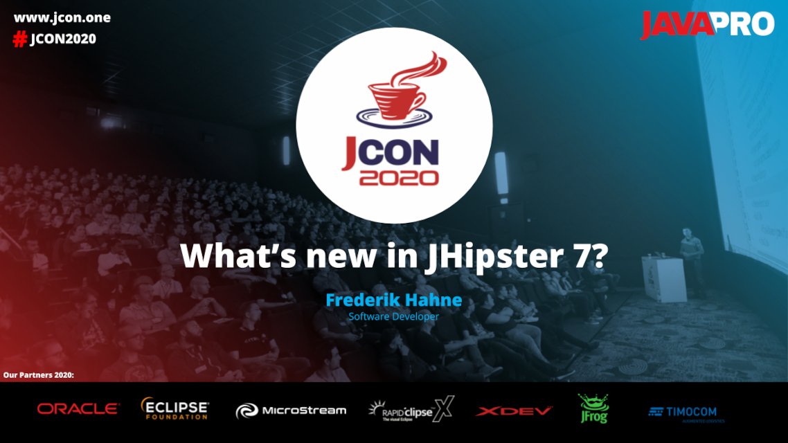 GitHub - atomfrede/whats-new-in-jhipster-7-jcon2020: Slides for my talk ...