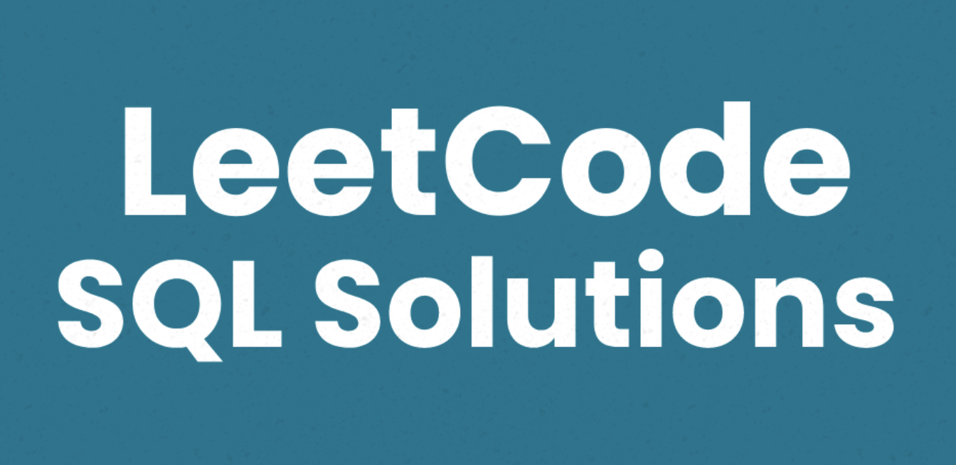 Leetcode Sql