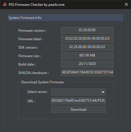 GitHub - pearlxcore/PS5-Firmware-Checker: Winform app to check and ...