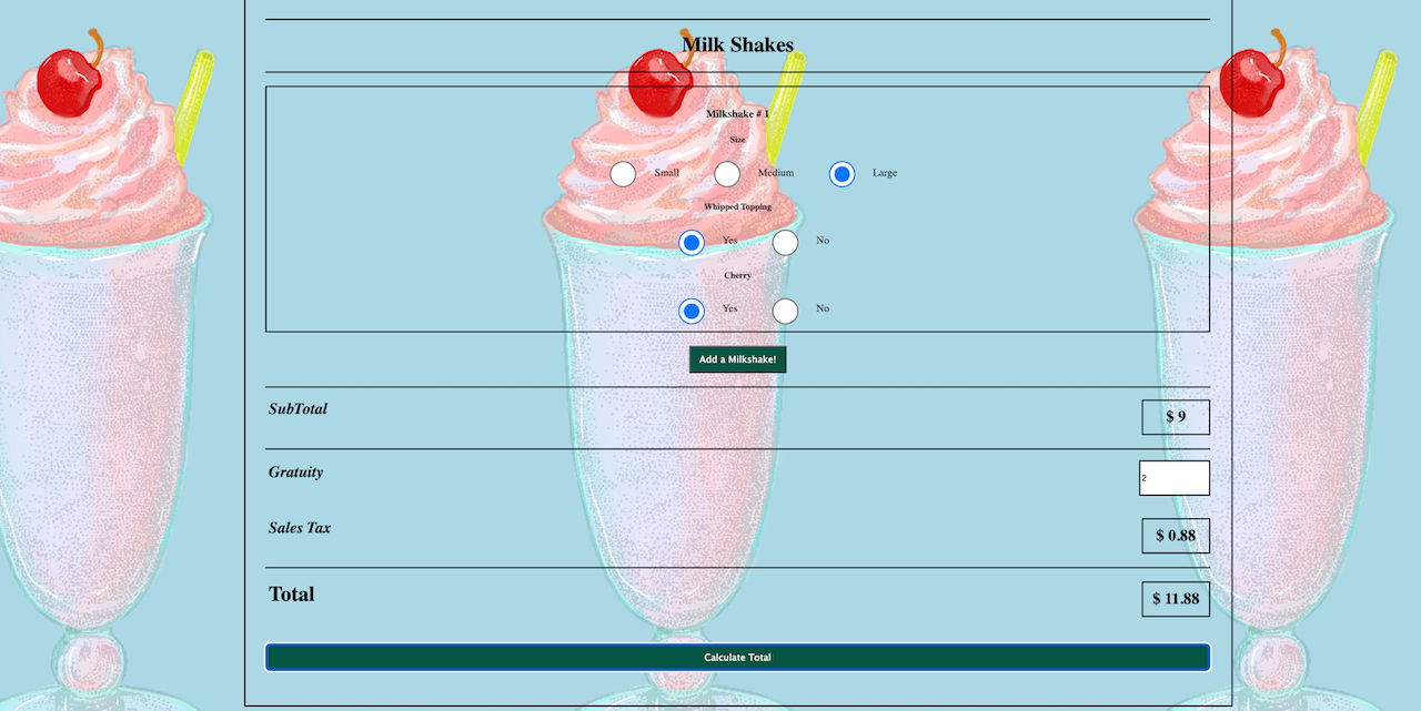 GitHub - sgoudy/milkshakes: Freelance work for Milkshake Shop