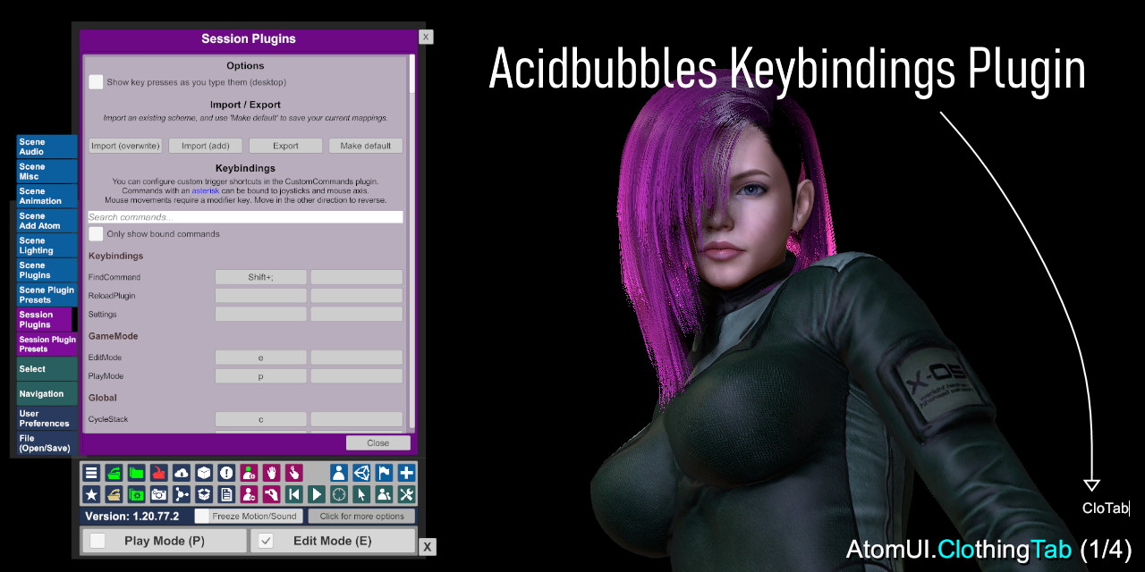 GitHub - acidbubbles/vam-keybindings: A VIM-like keybindings plugin for Virt-A-Mate