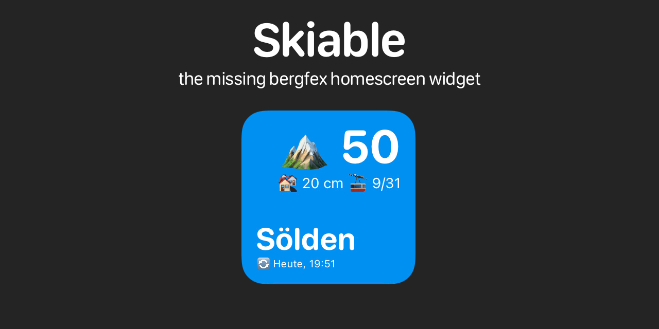 Github P0fi Skiable For Scriptable Snow Info Widget For Scriptable
