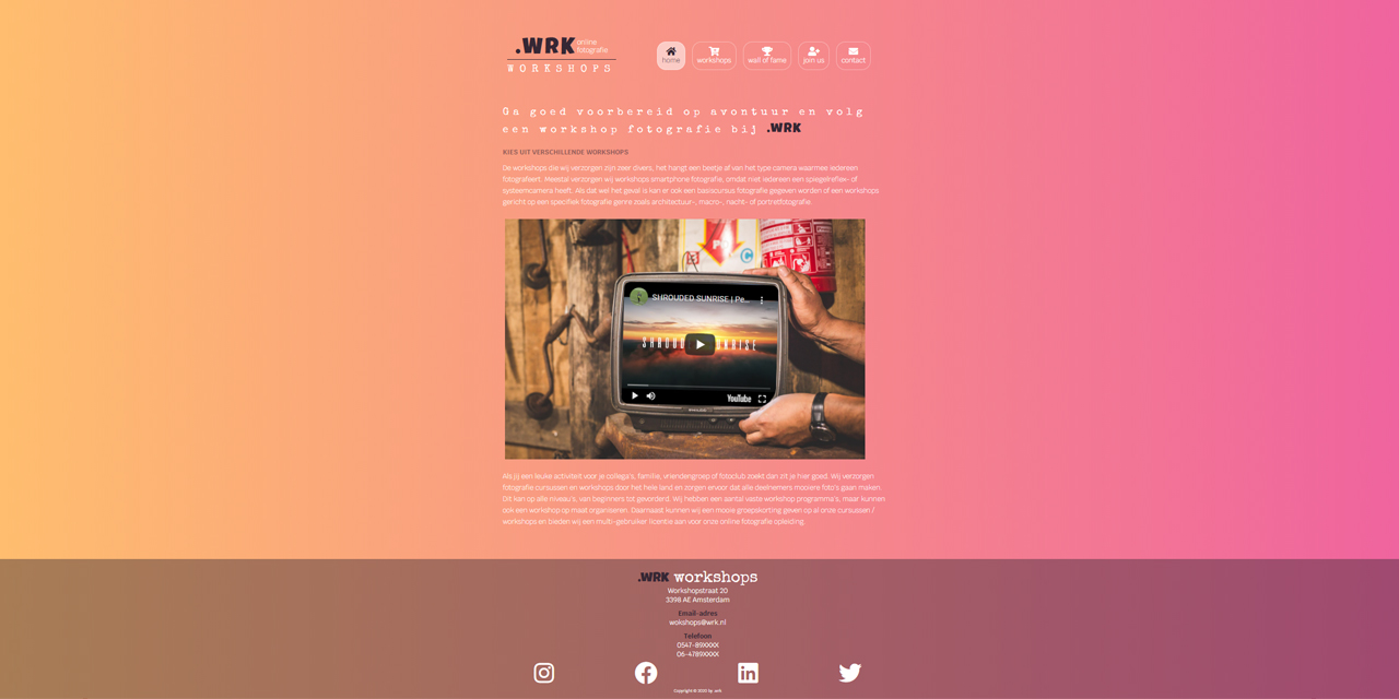 GitHub - schippersdennis/.WRK-Photography-Workshops-HTML-CSS: This ...