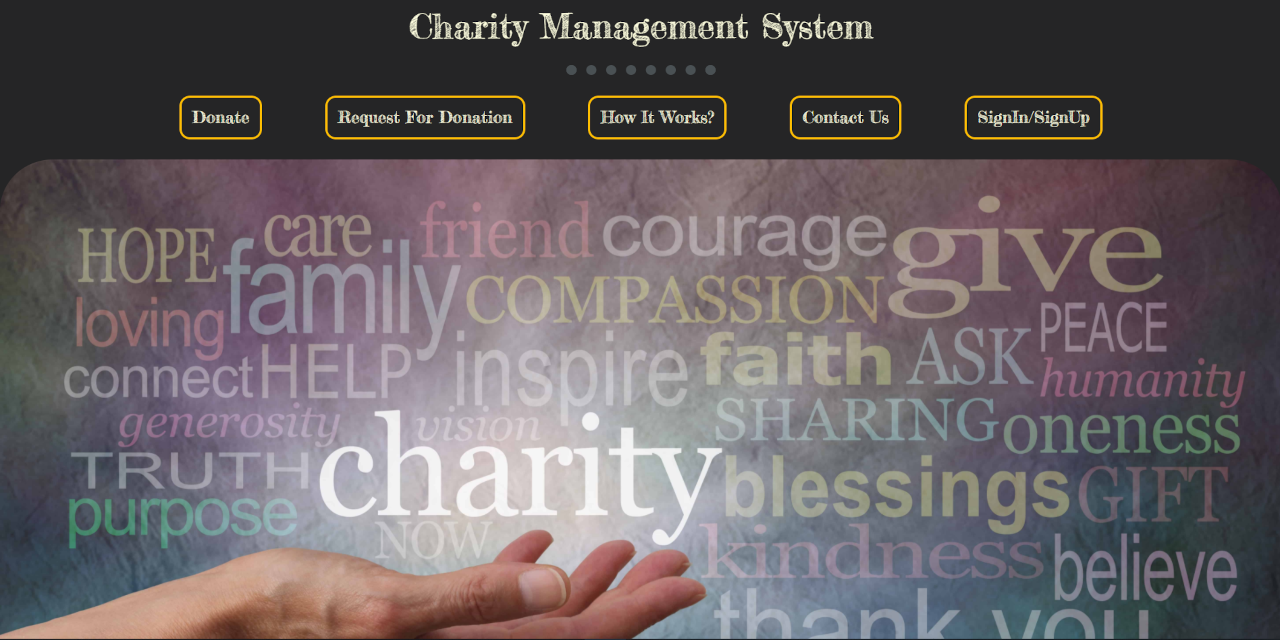 Github Aystic Charitymanagementsystem
