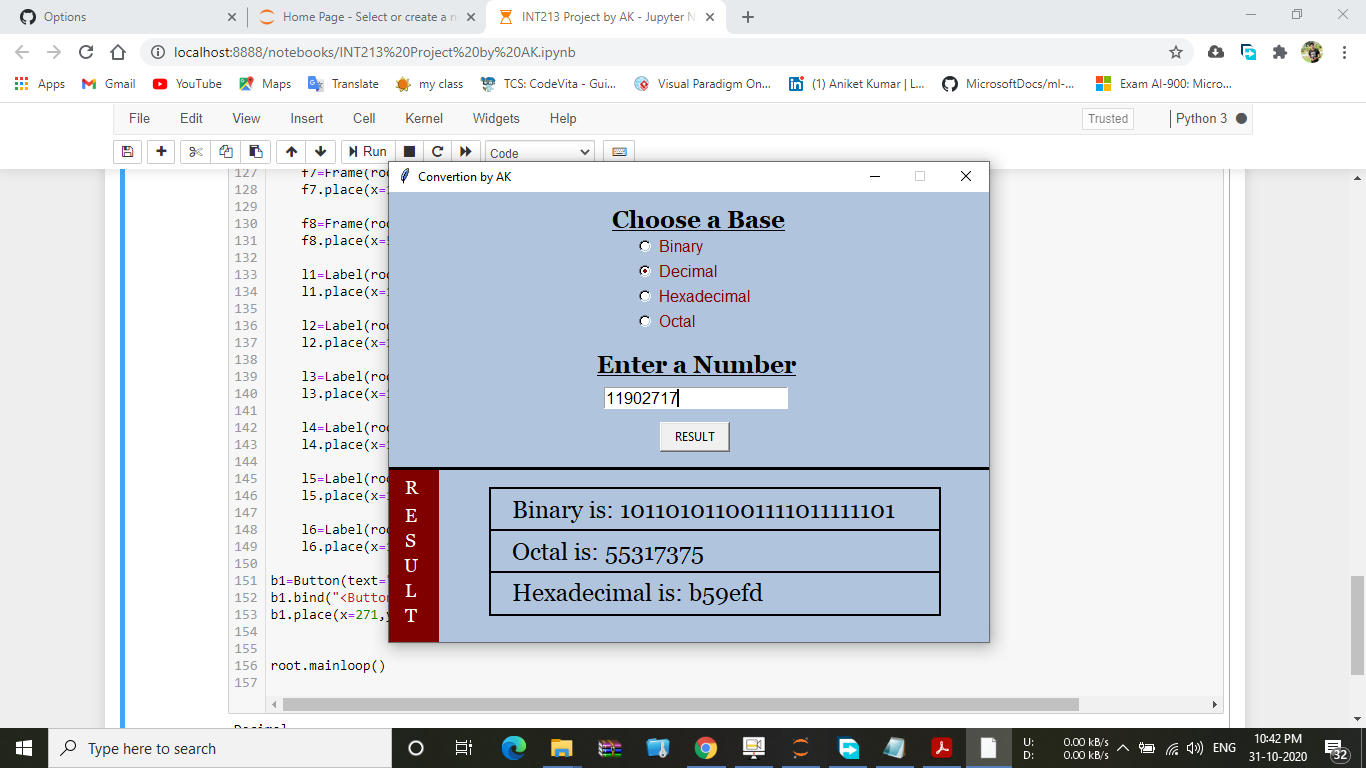 Github Aniketak47int213 Project Gui Int213 Project Gui Of Conversion Of Numbers From One