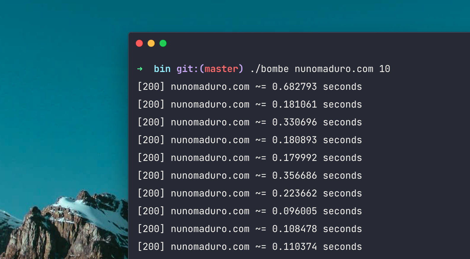 GitHub - nunomaduro/bombe: Bombe is a tool for benchmarking the given url response status and ...