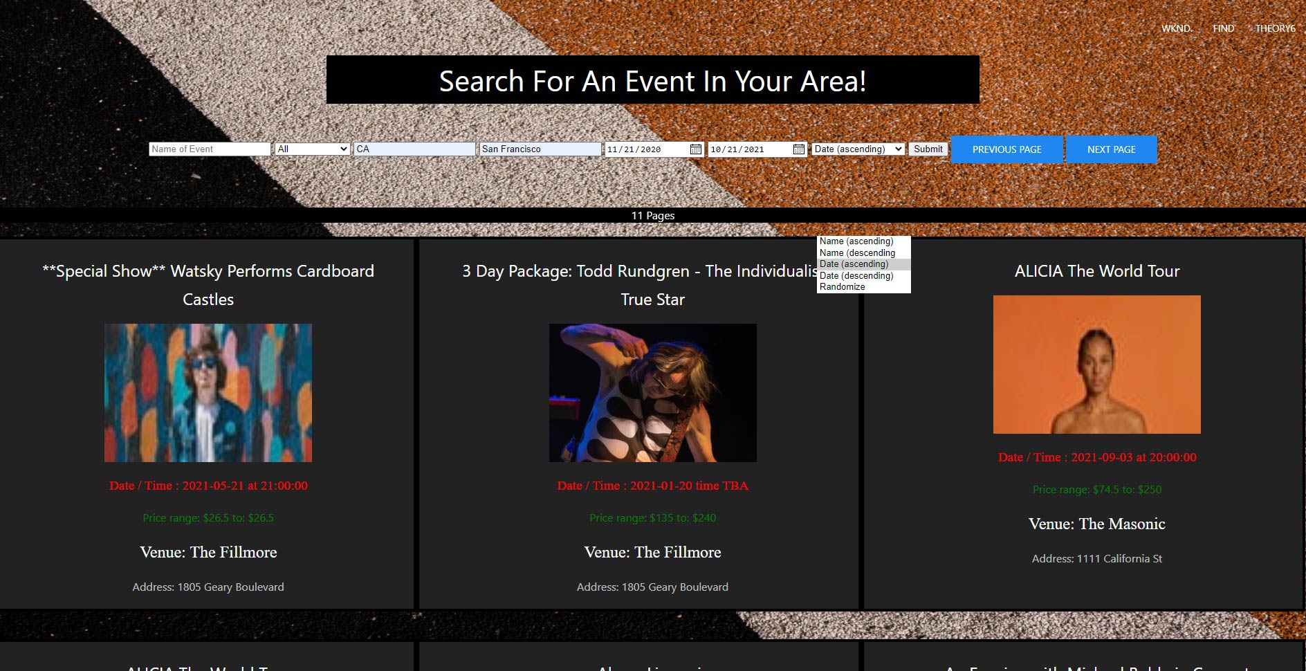 GitHub - attack-theoRy/ProjectWknd: Our app is designed to find ...